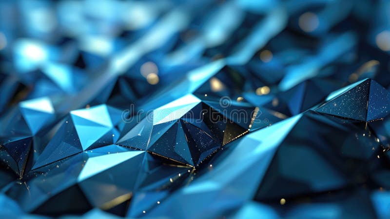 The Abstract Blue Picture of Solid Shape Blue Object Forming Together ...