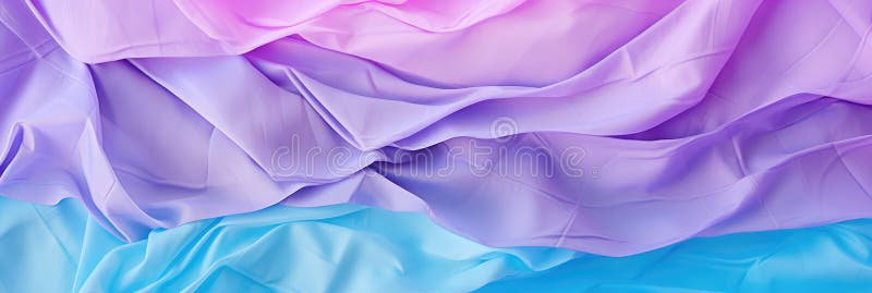 Abstract Blue and Pink Background with Folded Textile Ruffle ...