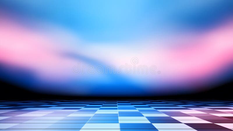 Abstract Blue Pink Checkered Floor Background Royalty Free Image Stock ...