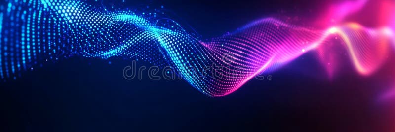 Abstract Blue and Pink Digital Wave a Dynamic Abstract Background with ...