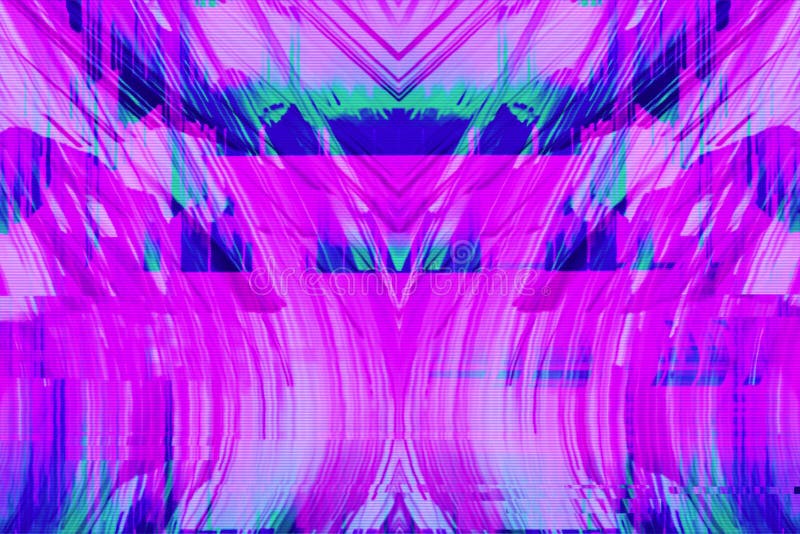 Abstract Purple Green Psychedelic Zebra Background Interlaced Digital ...