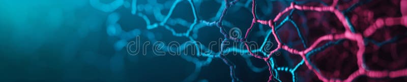 Abstract Blue and Pink Network Structure Interconnected Lines and Nodes ...