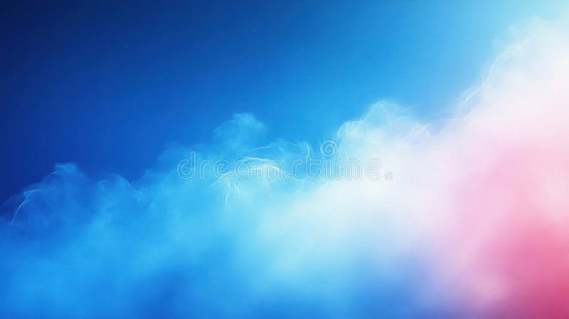 Abstract Blue and Pink Smoke Background Flows Gently with Soft Light ...