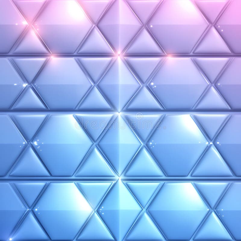 Abstract Blue and Pink Triangle Pattern Stock Illustration ...