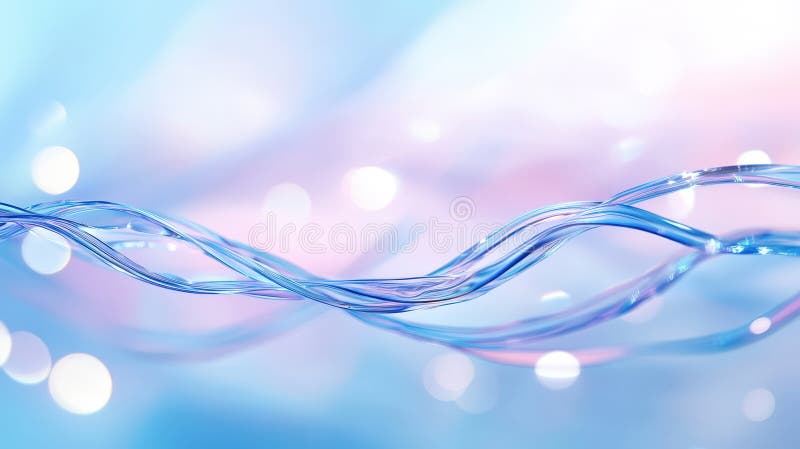 Abstract Blue and Pink Wave Background, Fluid Dynamic Design for Modern ...