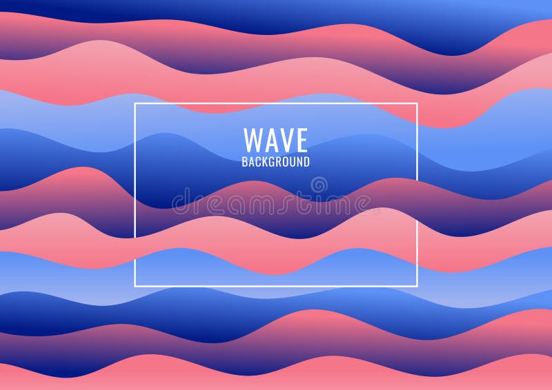Abstract Blue and Pink Wave Pattern Background and Texture Stock Vector ...