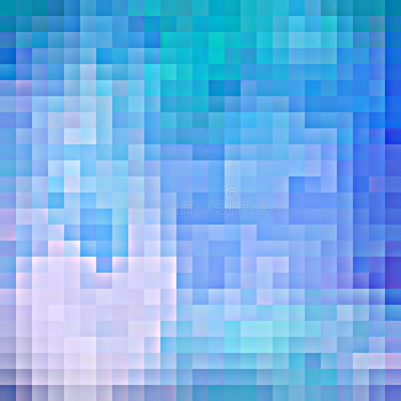 Abstract Blue Pixel Background Stock Illustration - Illustration of ...