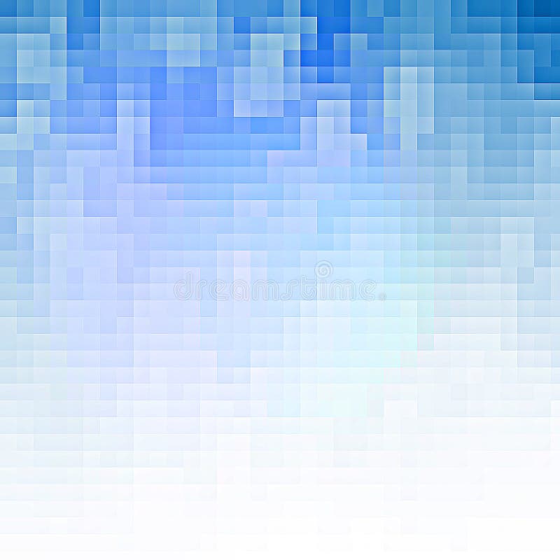 Abstract Blue Pixel Background Stock Illustration - Illustration of ...