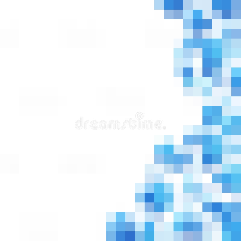 Blue Pixel Background. Design for Presentation Background. Eps 10 Stock ...