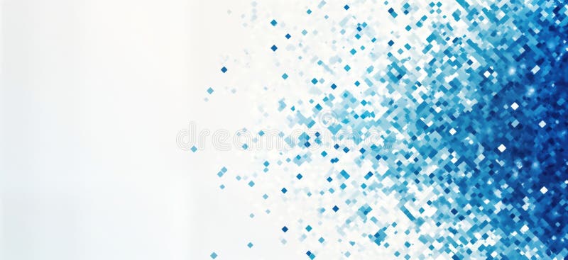 Abstract Blue Pixel Grid Background. Modern Design with Tech Theme ...