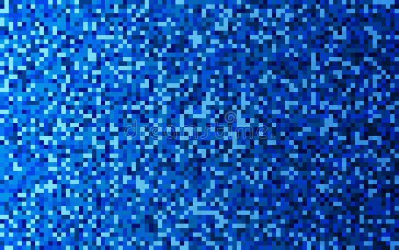 Abstract Blue Pixel Mosaic Background Stock Vector - Illustration of ...