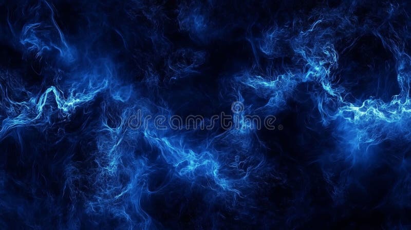Abstract Blue Plasma Energy Field Forming Wavy Pattern Stock ...