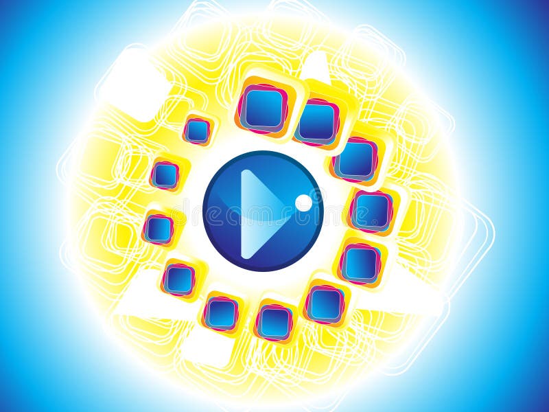 Abstract Blue Play Background Stock Vector - Illustration of draw ...