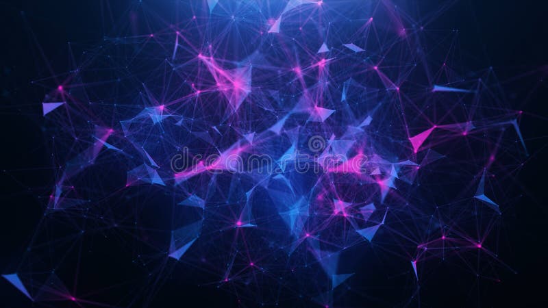 Abstract Blue Plexus Background Stock Illustration - Illustration of ...