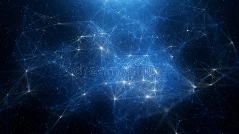 Abstract Blue Plexus Background Stock Illustration - Illustration of ...