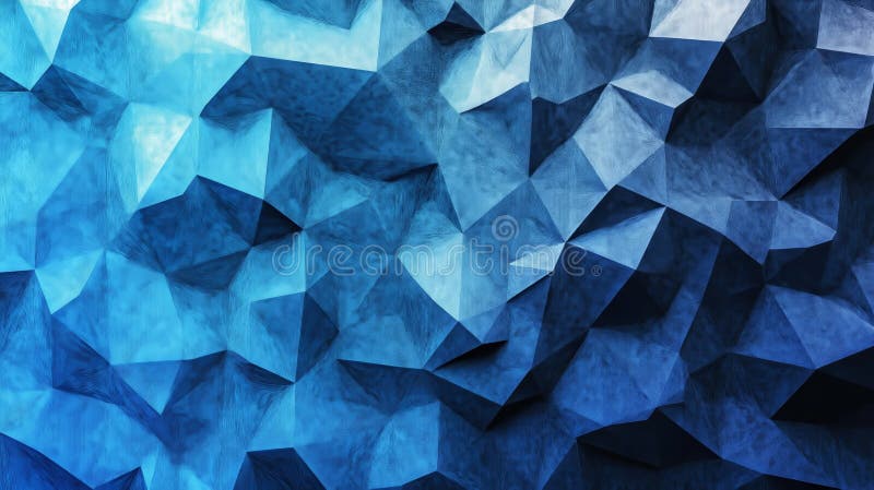 Abstract Blue Polygonal Textured Background with Sharp Angles and ...
