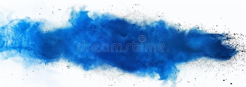 Abstract Blue Powder Explosion on White Background Stock Illustration ...