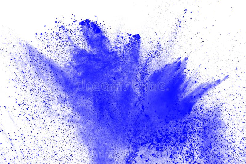 Abstract Blue Powder Explosion Stock Image - Image of color, design ...