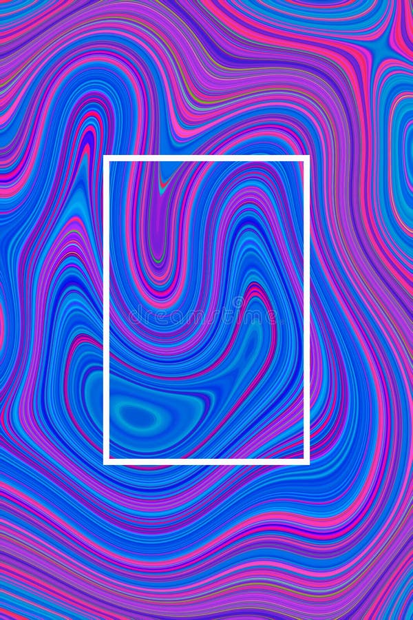 Abstract Blue Psychedelic Poster Background and Hypnotic Design, Liquid Vintage Stock ...