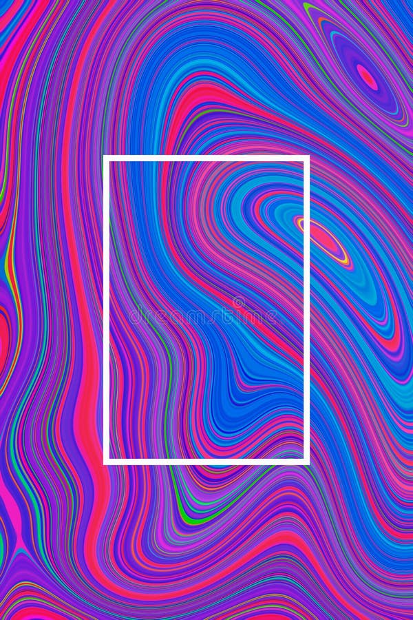 Abstract Blue Psychedelic Poster Background and Hypnotic Design ...