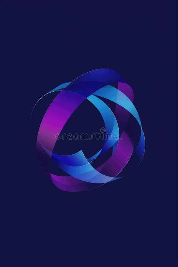 Abstract Blue and Purple Design on a Dark Background. Suitable for ...