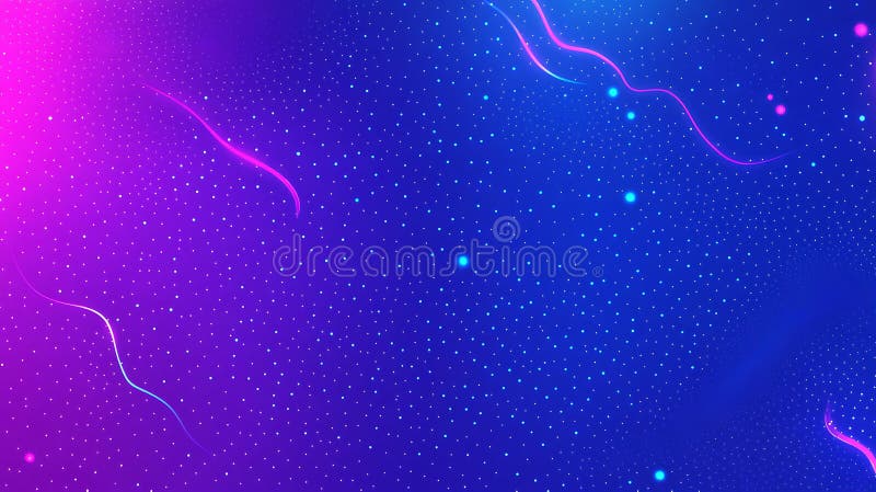 An Abstract Blue and Purple Digital Design with Lines and Dots Stock ...