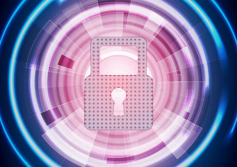 Cyber Security Line Drawing Background Stock Illustrations – 1,377 ...