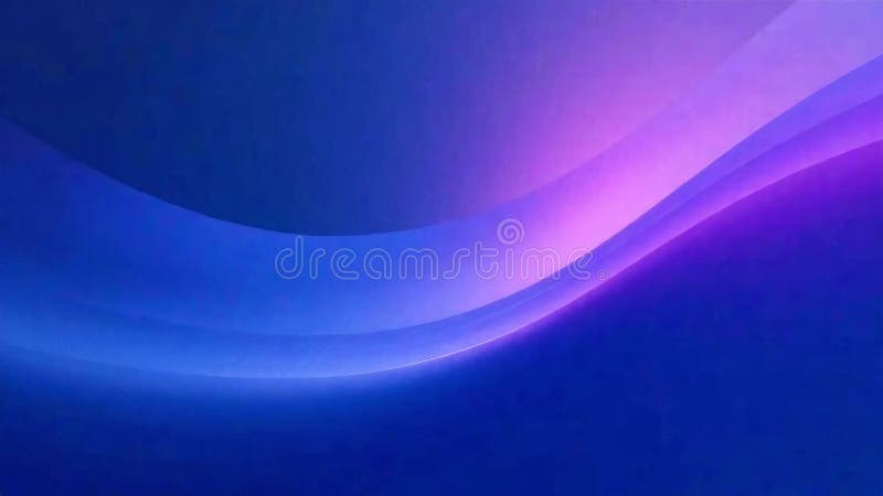 Abstract Blue and Purple Gradient Waves with Smooth Curves and Dynamic ...