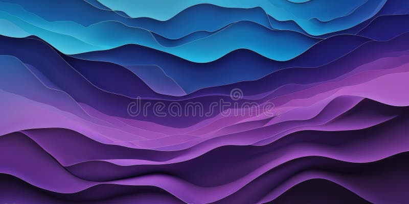 Abstract Blue Purple Layered Texture Background Digital Art. Stock Image - Image of scenery ...