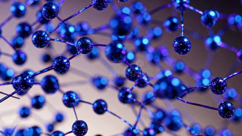 Abstract Blue Purple Particles of Optical Fiber Stock Footage - Video ...