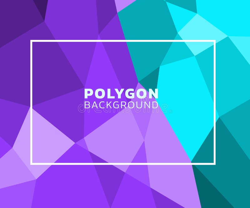Abstract Blue and Purple Polygon Background Stock Vector - Illustration ...