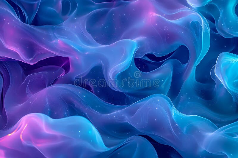 Abstract Blue and Purple Swirls Stock Illustration - Illustration of ...