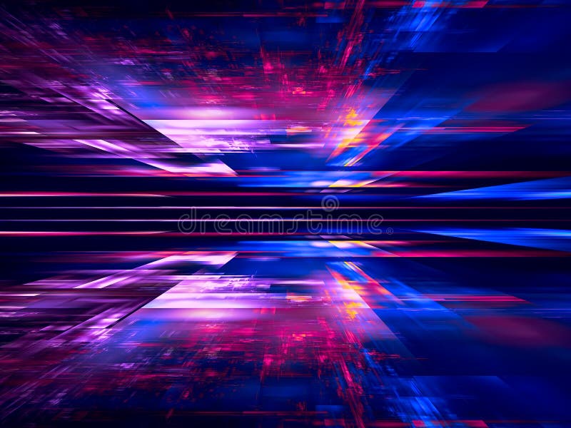 Abstract Blue and Purple Technology Background - 3d Render Stock ...