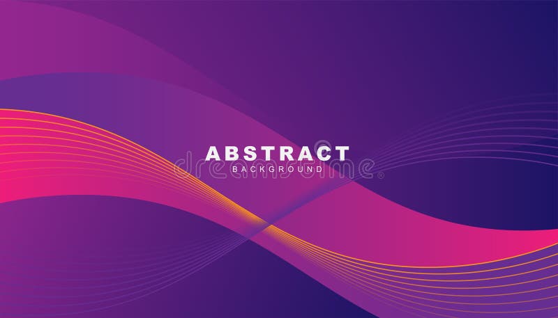 Abstract Blue and Purple Technology Wave Design Background Stock Vector ...