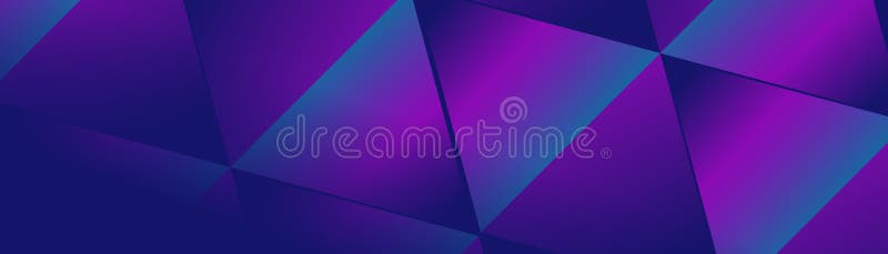 Abstract Blue and Purple Tone with Geometric Luxury Triangles Pattern Background. Vector ...