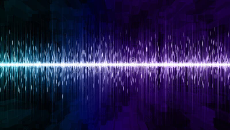 Abstract Blue and Purple Wave Flow. Creative Technology Background ...