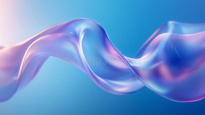 Abstract Blue Purple Wave Flowing Dynamic Design Stock Illustration ...