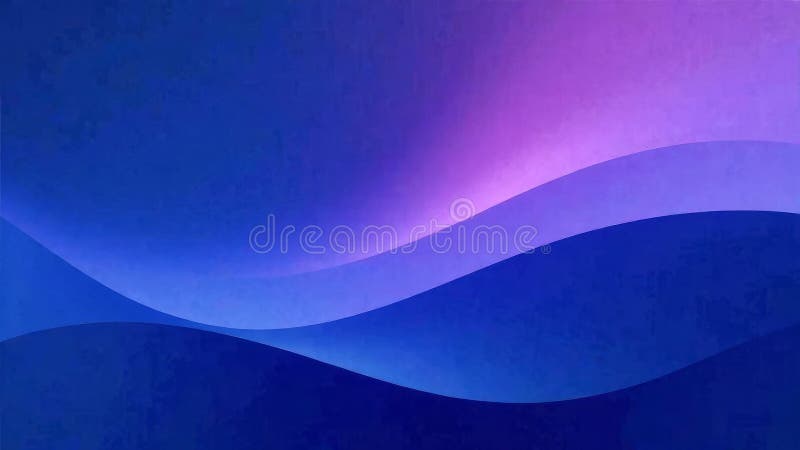 Abstract Blue and Purple Wave Gradient Design with Soft Curves Stock ...