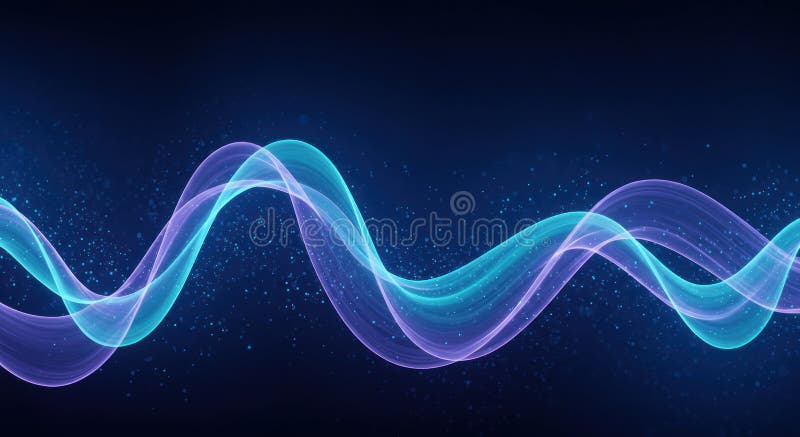 Abstract Blue and Purple Wave Pattern Stock Illustration - Illustration ...