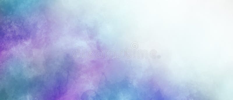 Abstract Blue, Purple and White Gradient Watercolor Background Stock ...