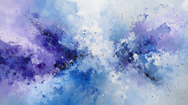 Abstract Blue Purple White Painting Texture Background Stock ...