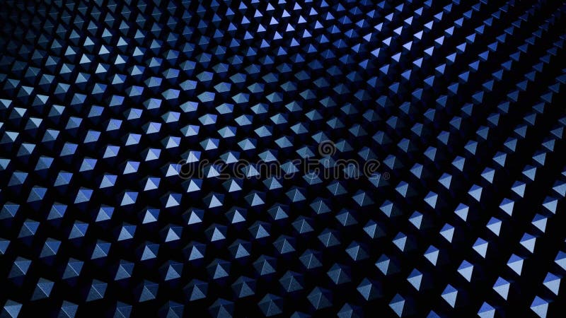 Abstract Blue Pyramid Pattern: a Digital Art Background Stock Footage ...