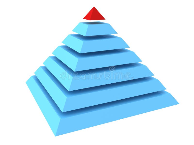Pyramid apex hierarchy stock illustration. Illustration of template ...