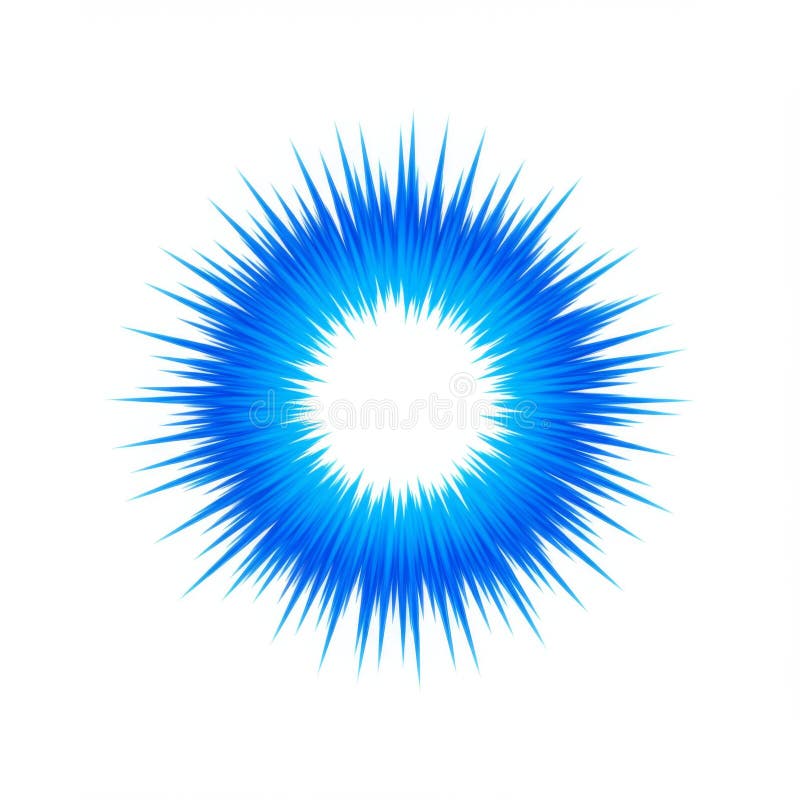 Blue Burst Clip Art