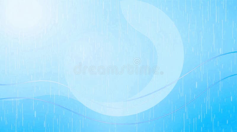 Abstract Blue Rain Background with Soft Curves Stock Illustration ...