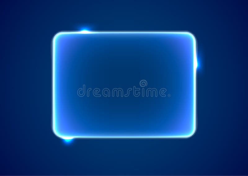 Abstract Blue Rectangle Placeholder Stock Vector - Illustration of icon ...