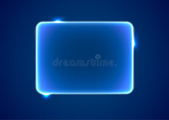Abstract Blue Rectangle Placeholder Stock Vector - Illustration of icon ...