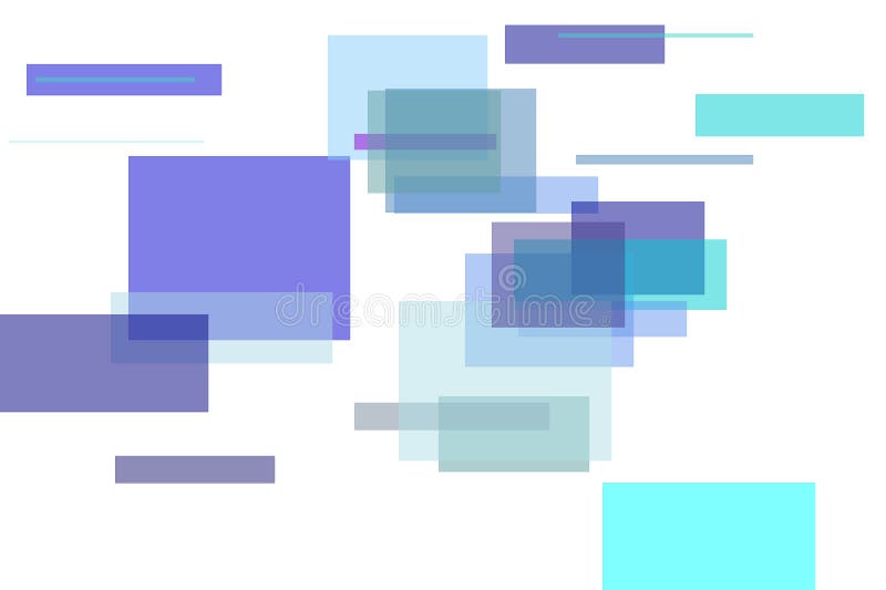 Abstract Blue Rectangles, Illustration Background Stock Illustration ...