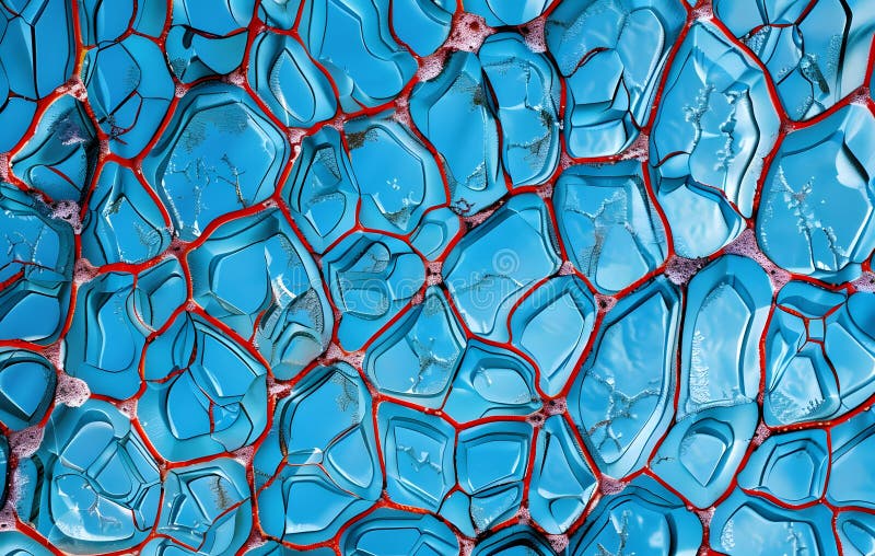 Abstract Blue and Red Cell Texture Stock Illustration - Illustration of ...