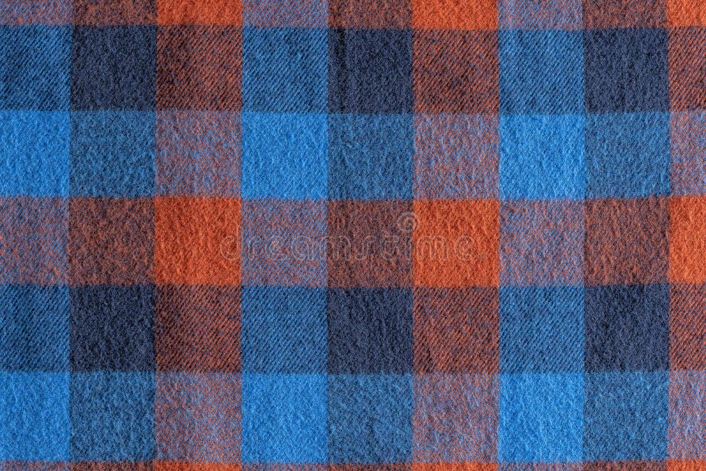 Abstract Blue and Red Checkered Fabric Background or Texture Stock ...